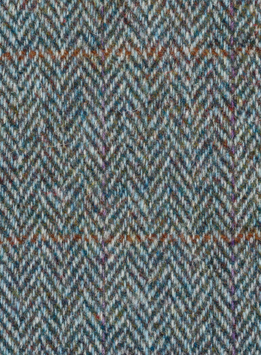 Harris Tweed Blue Herringbone Fabric | FWD 1712-F1 – Harris Tweed ...