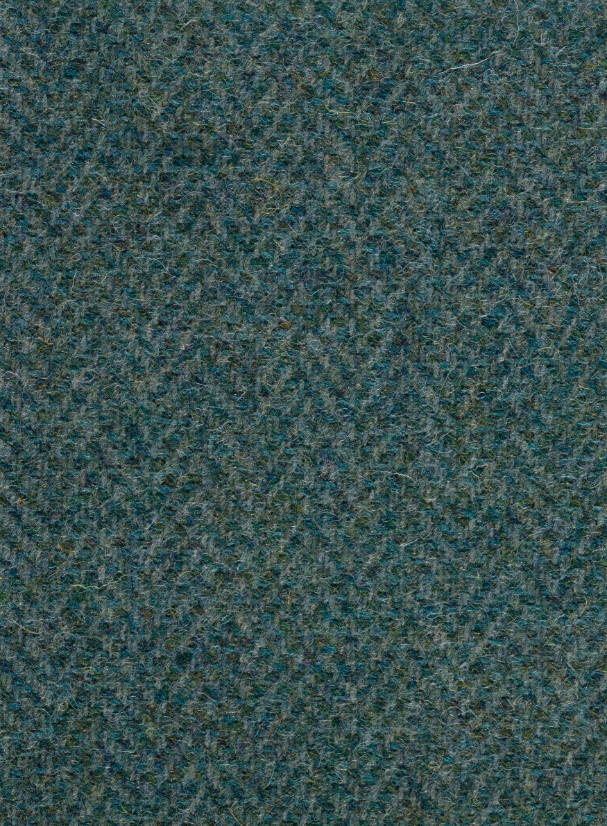 Harris Tweed Blue & Green Herringbone Fabric | FWD 2305-C4 – Harris ...