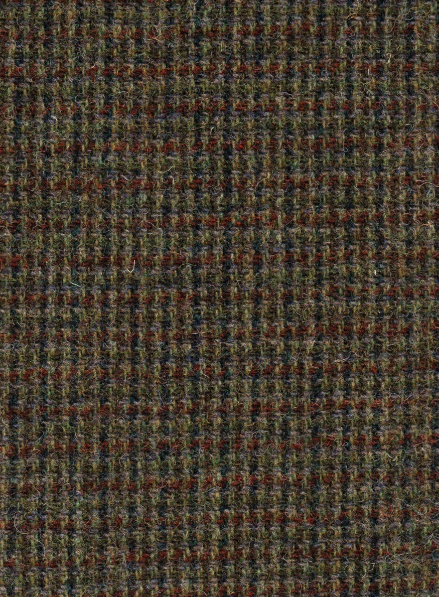 FWD HC402-B2X - Brown & Green Geometric Harris Tweed Fabric – Harris ...
