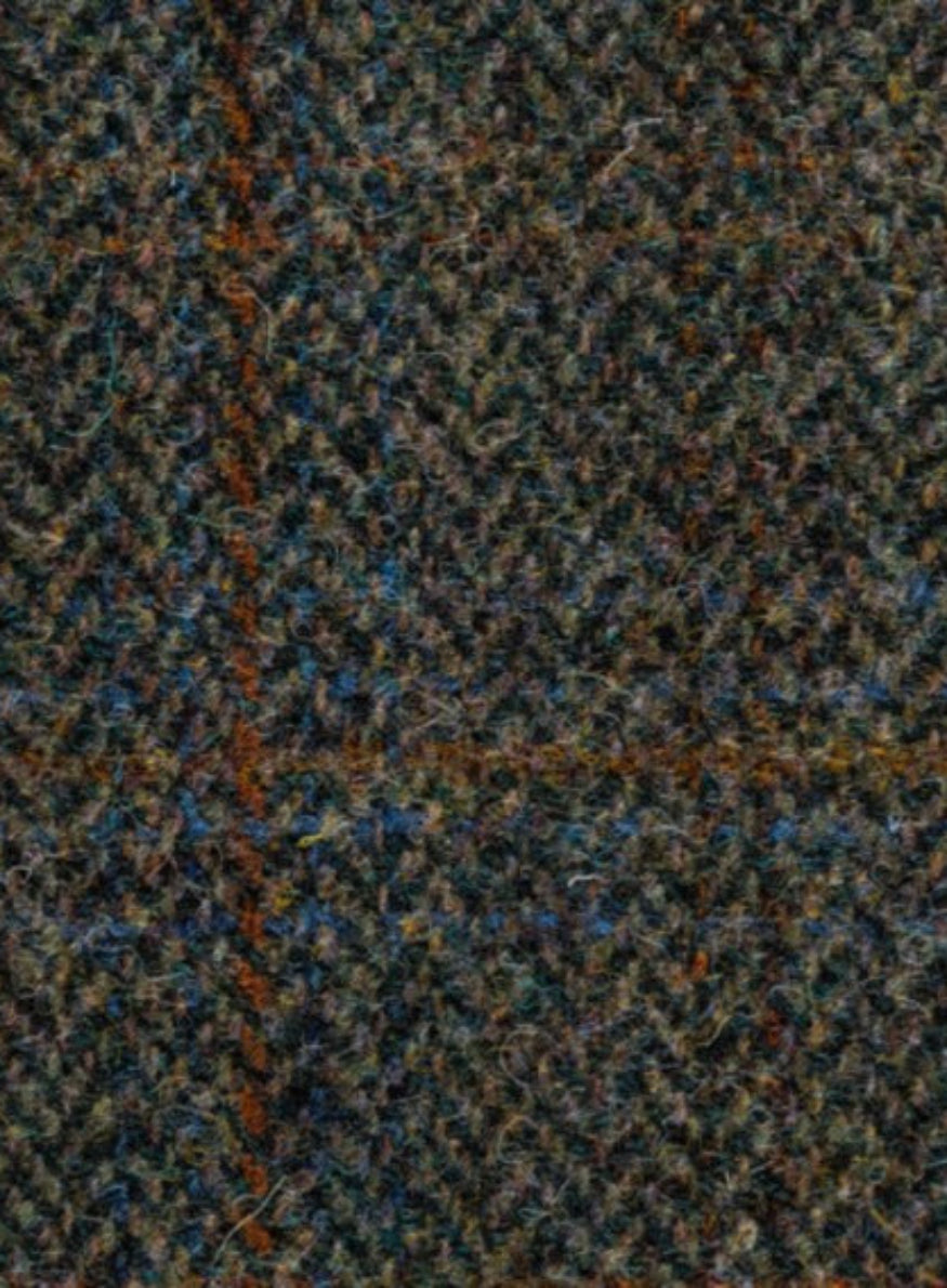Harris Tweed Green Herringbone Fabric | FWD SSR-001 – Harris Tweed ...
