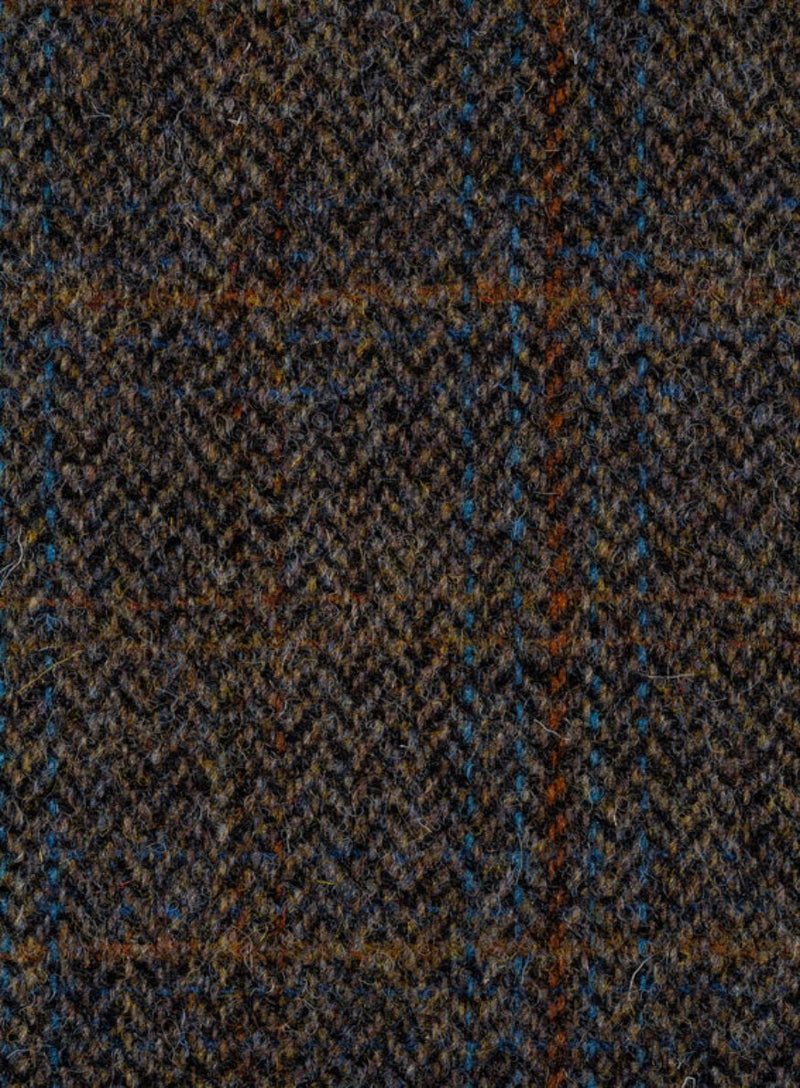 Harris Tweed Grey & Brown Herringbone Fabric | FWD SSR-002 – Harris ...