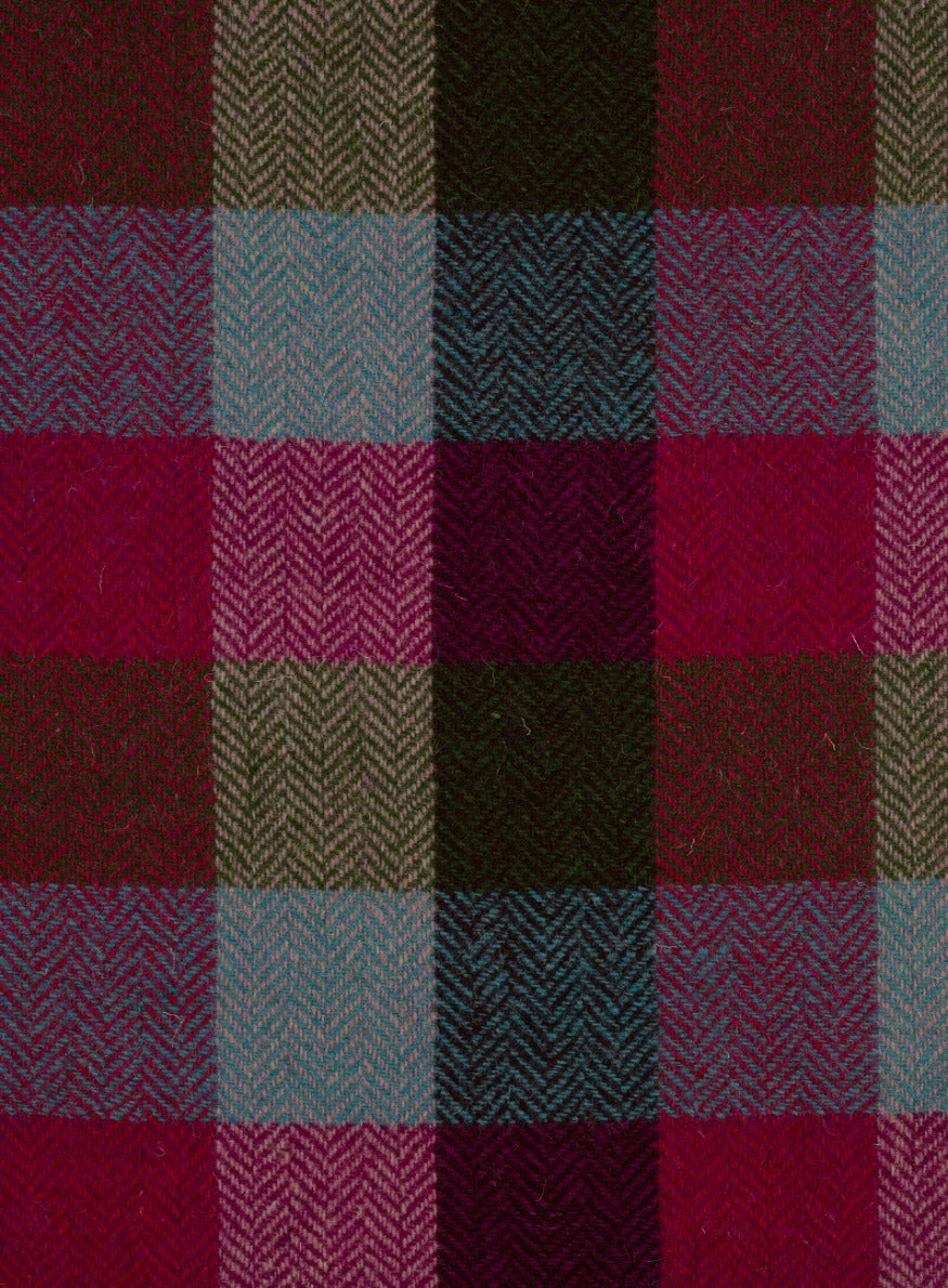 Purple, Pink & Blue - Check & Tartan Harris Tweed Fabric – Harris Tweed ...