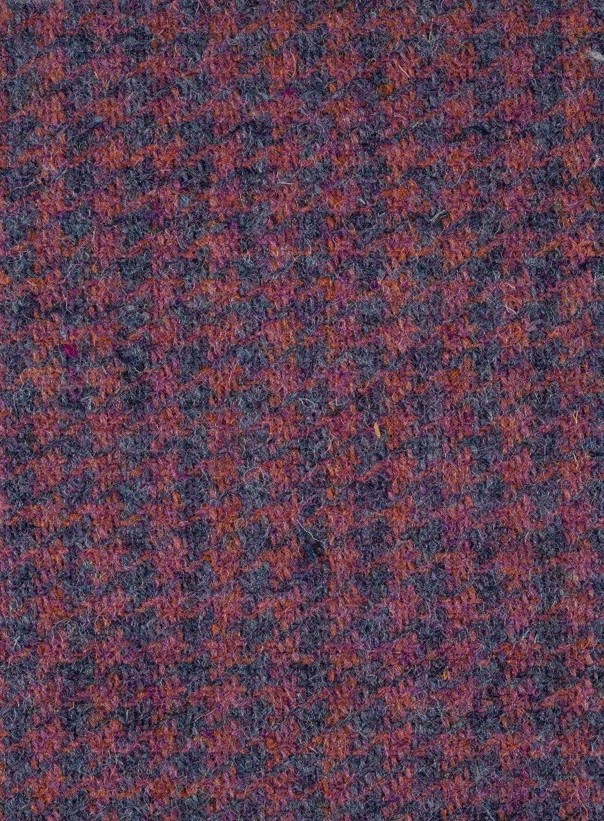 Harris Tweed - Pink & Purple Dogtooth Fabric – Harris Tweed Hebrides Ltd