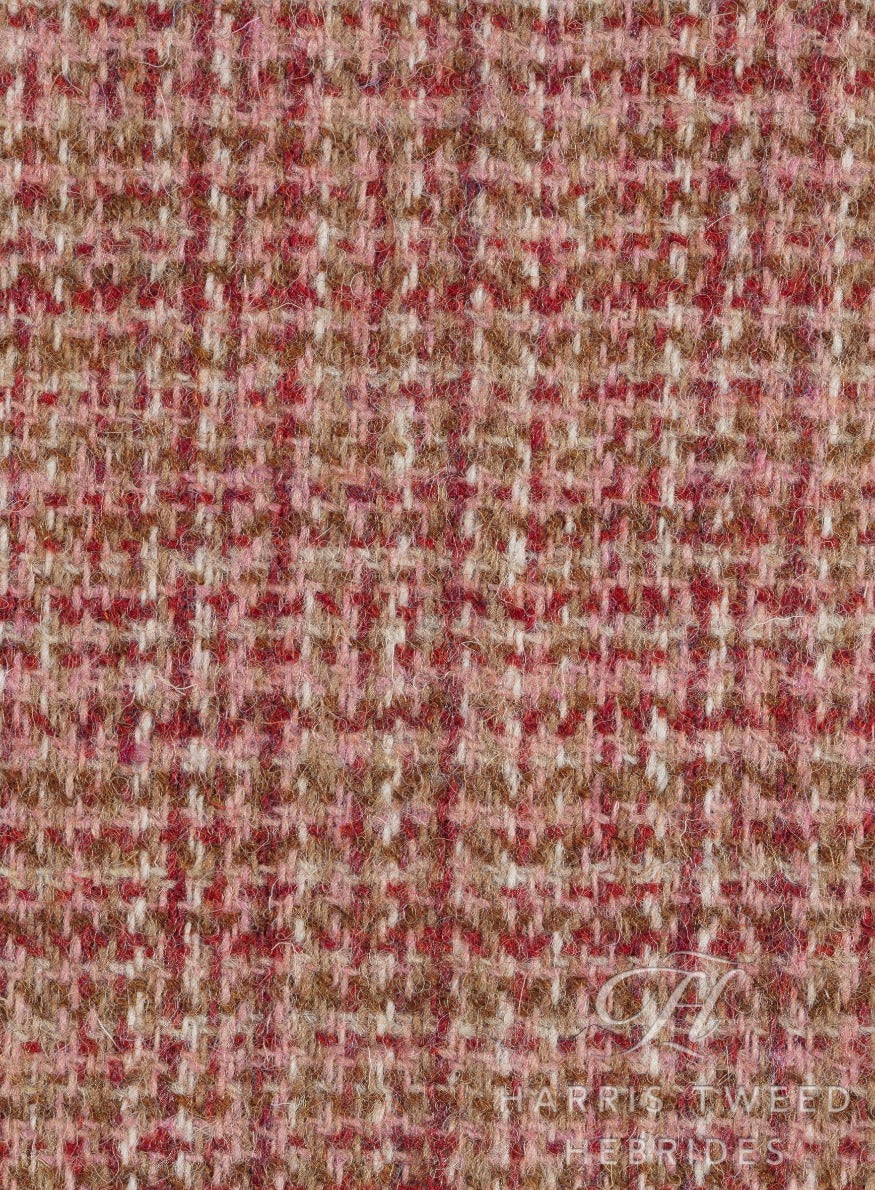 Pink & Red Geometric Harris Tweed Fabric - FWD 1813-A1 – Harris Tweed ...