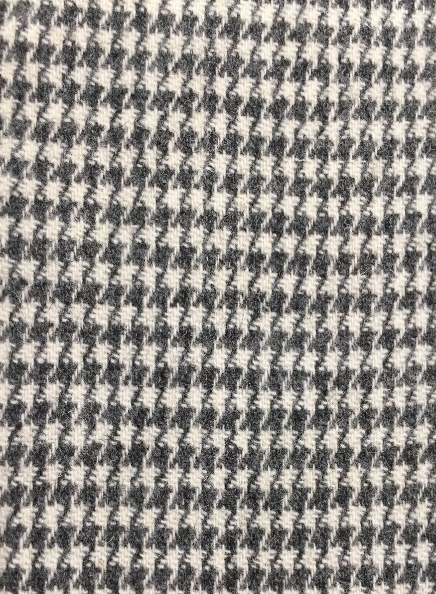 Harris Tweed - White & Grey Dogtooth Fabric – Harris Tweed Hebrides Ltd