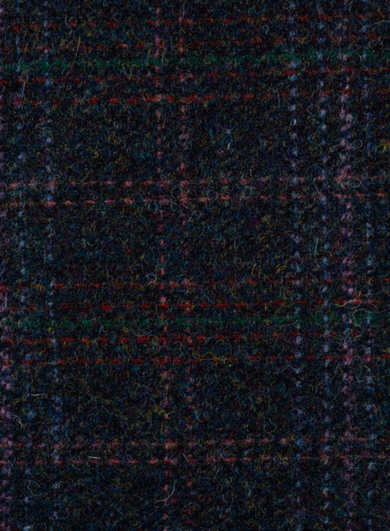 Dark Navy & Green Harris Tweed Fabric - FWD 2006-A1 – Harris Tweed ...
