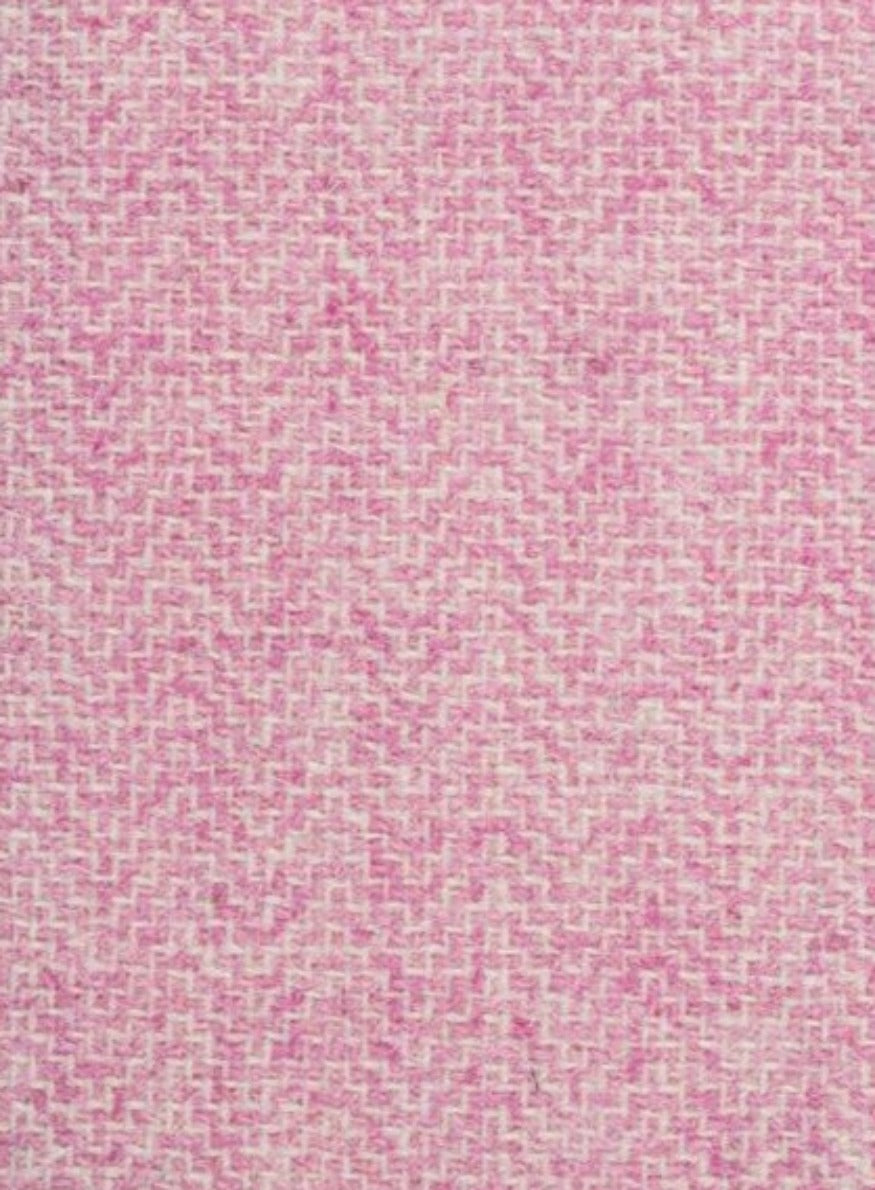 Harris Tweed Pink & White Herringbone Fabric | FWD 2108-B3 – Harris ...