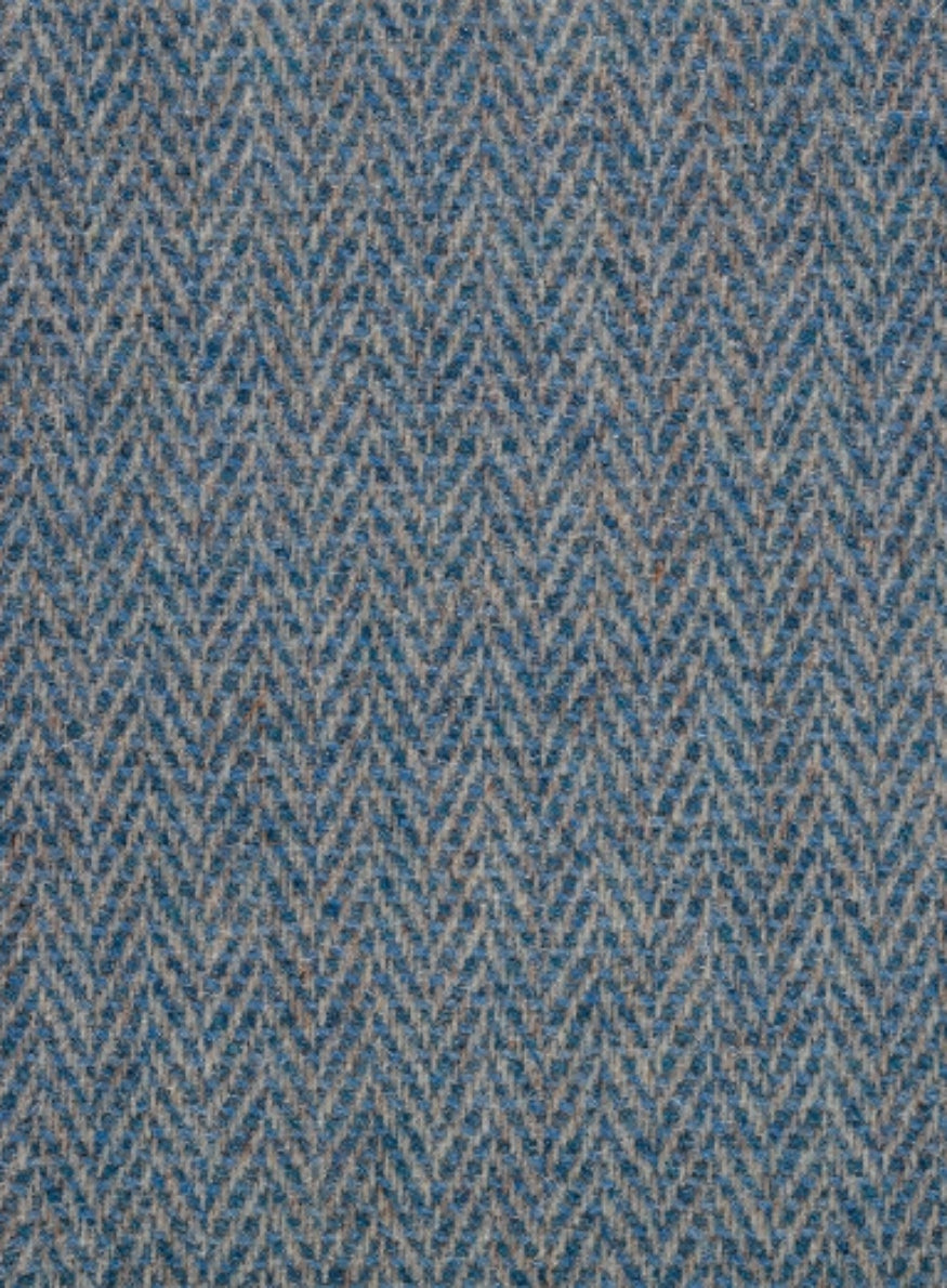 Harris Tweed Blue & Beige Herringbone Fabric | FWD 2305-B3 – Harris ...