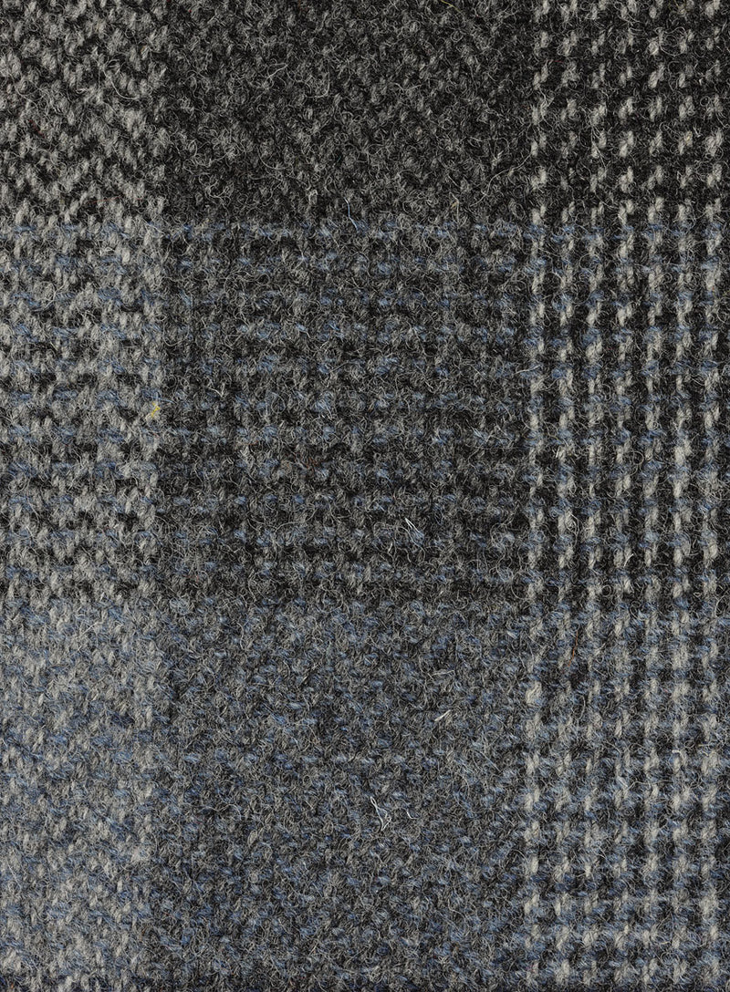 Blue & Grey Tartan Harris Tweed Fabric - FWD BA47-D3 – Harris Tweed ...
