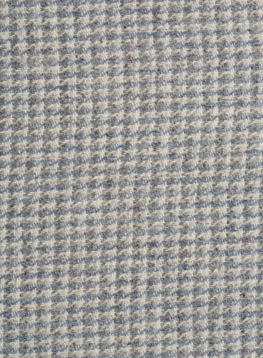Harris Tweed - White, Blue & Grey Dogtooth Upholstery Fabric – Harris ...