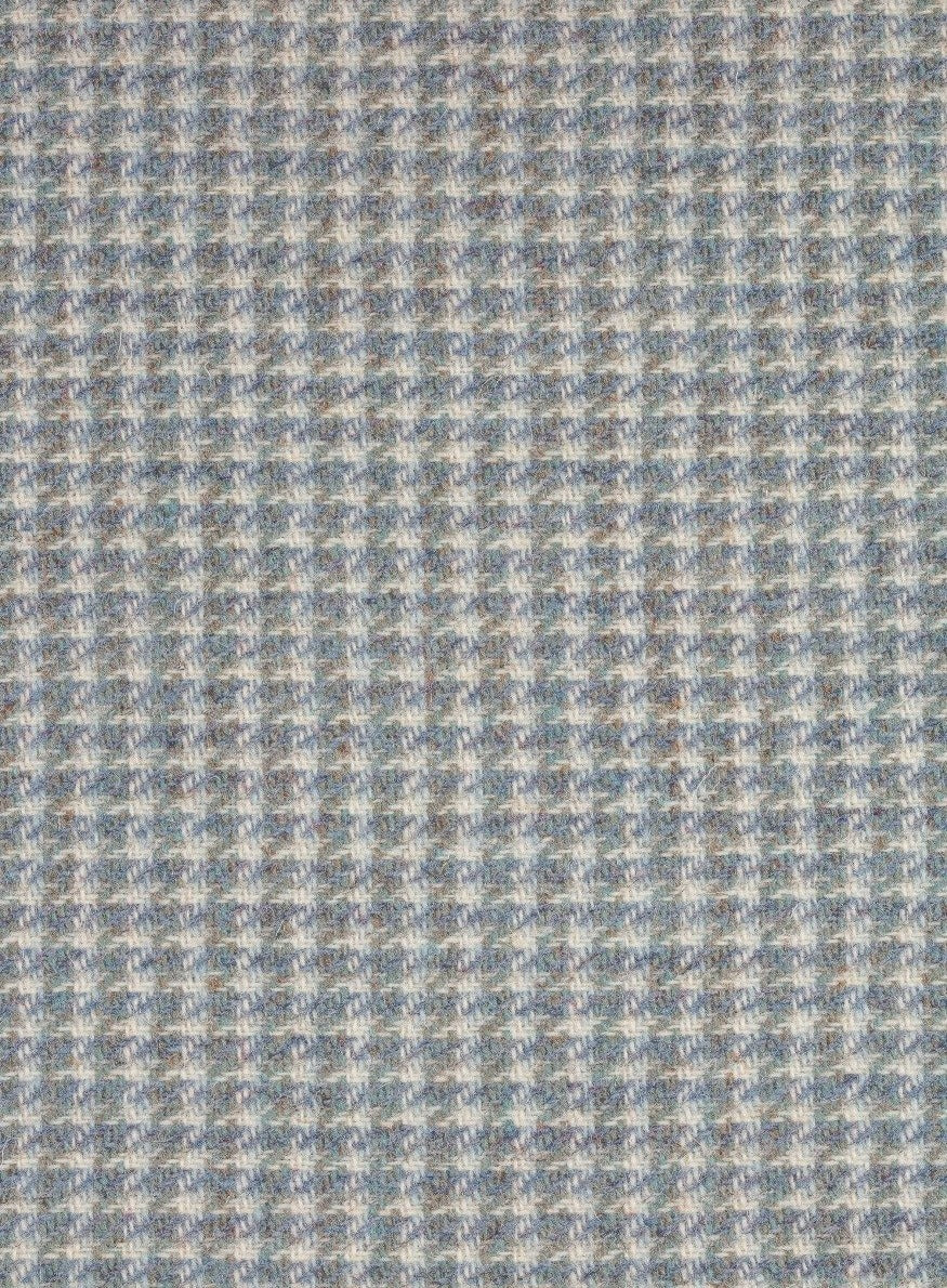 Harris Tweed - White, Grey & Blue Dogtooth Upholstery Fabric – Harris ...