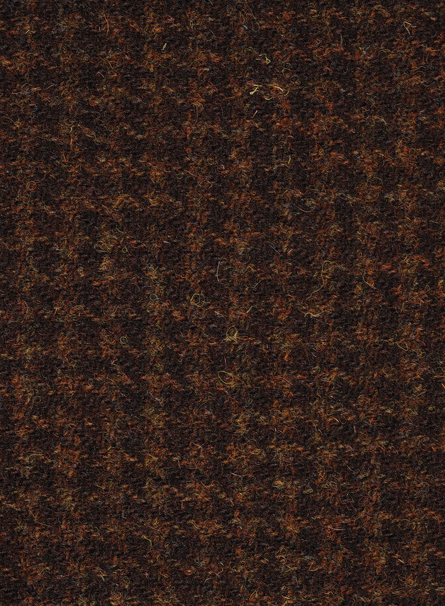 Harris Tweed - Brown & Orange Dogtooth Fabric – Harris Tweed Hebrides Ltd