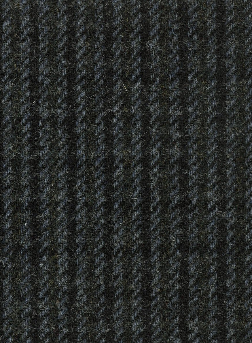 Harris Tweed - Blue, Navy & Grey Dogtooth Fabric – Harris Tweed ...