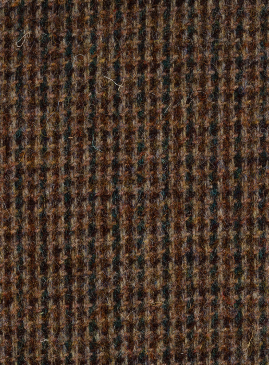 FWD HC402-A1 - Brown & Green Geometric Harris Tweed Fabric – Harris ...