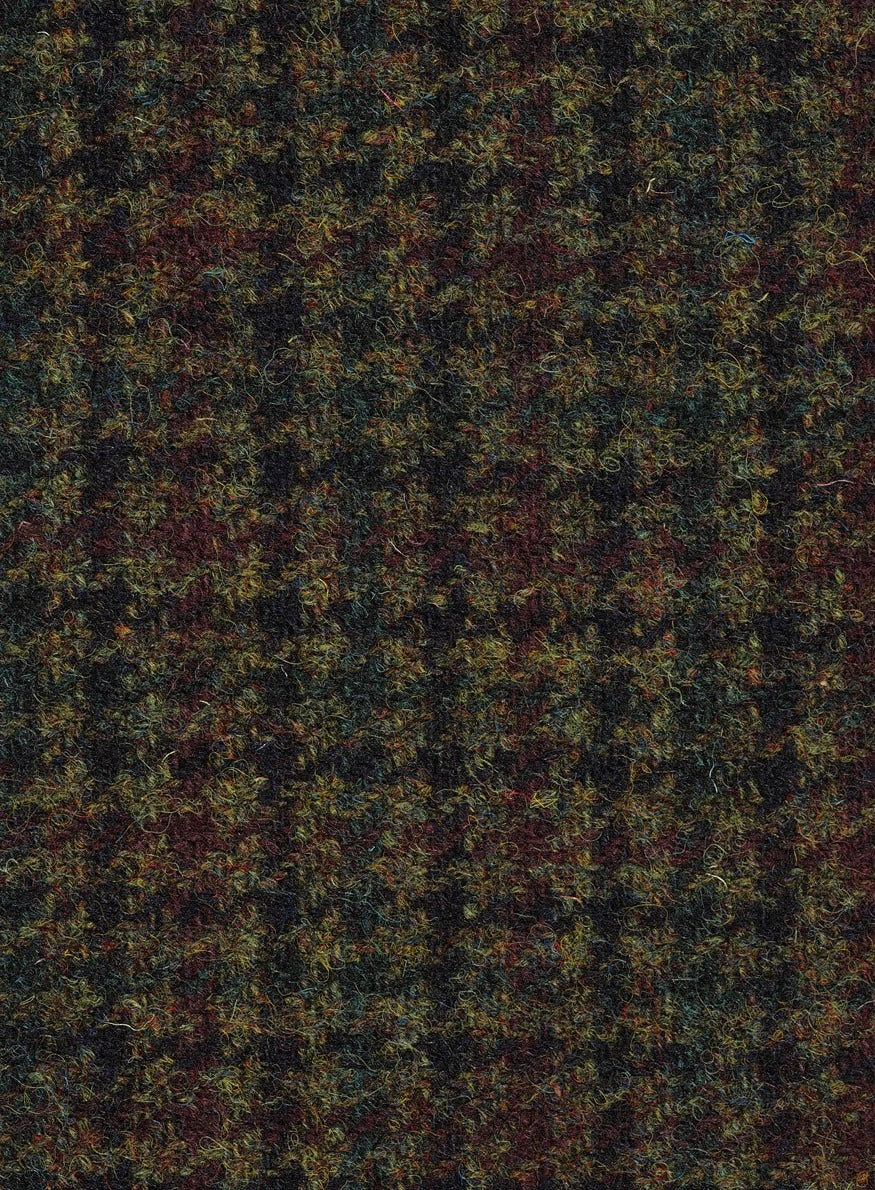 Harris Tweed - Green Dogtooth Fabric – Harris Tweed Hebrides Ltd