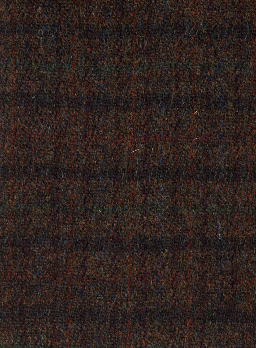 Green & Brown Check Harris Tweed Fabric - FWD HH900-C3 – Harris Tweed ...