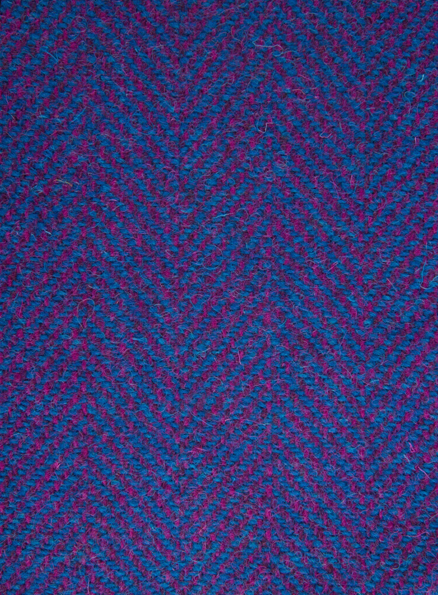 Harris Tweed Purple & Blue Herringbone Fabric | FWD HTHS-18 – Harris ...