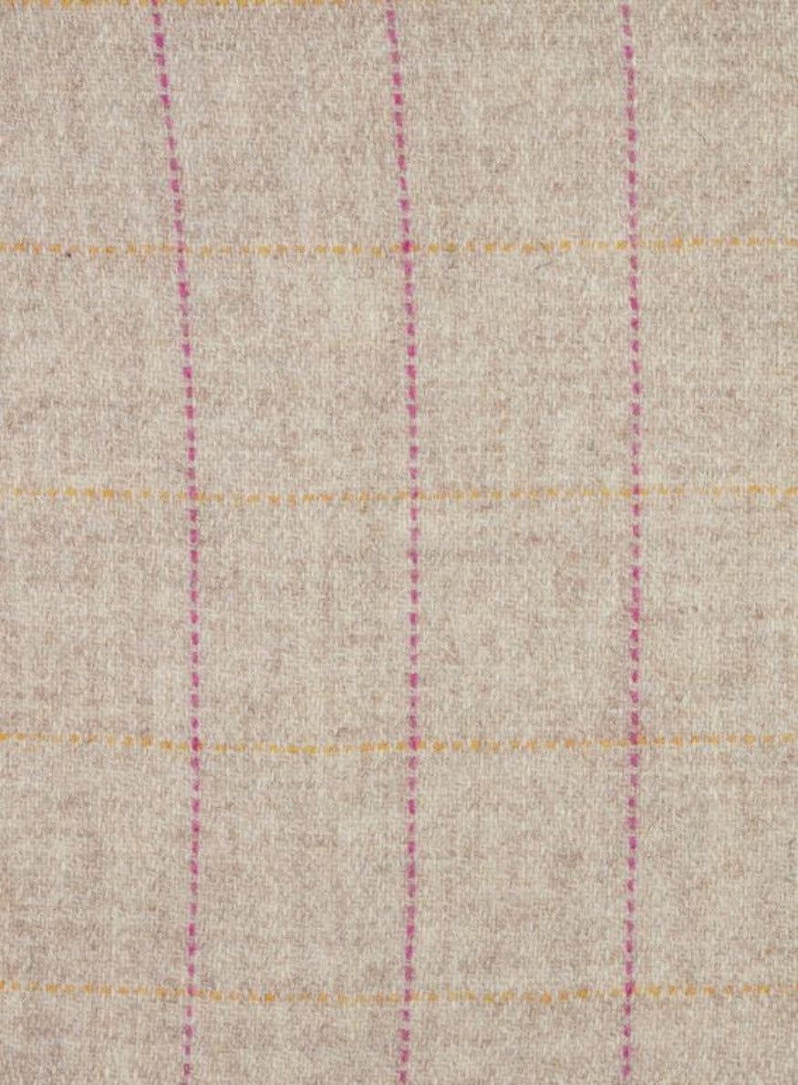 Beige Check & Tartan Harris Tweed Fabric - 100% Pure Wool – Harris ...