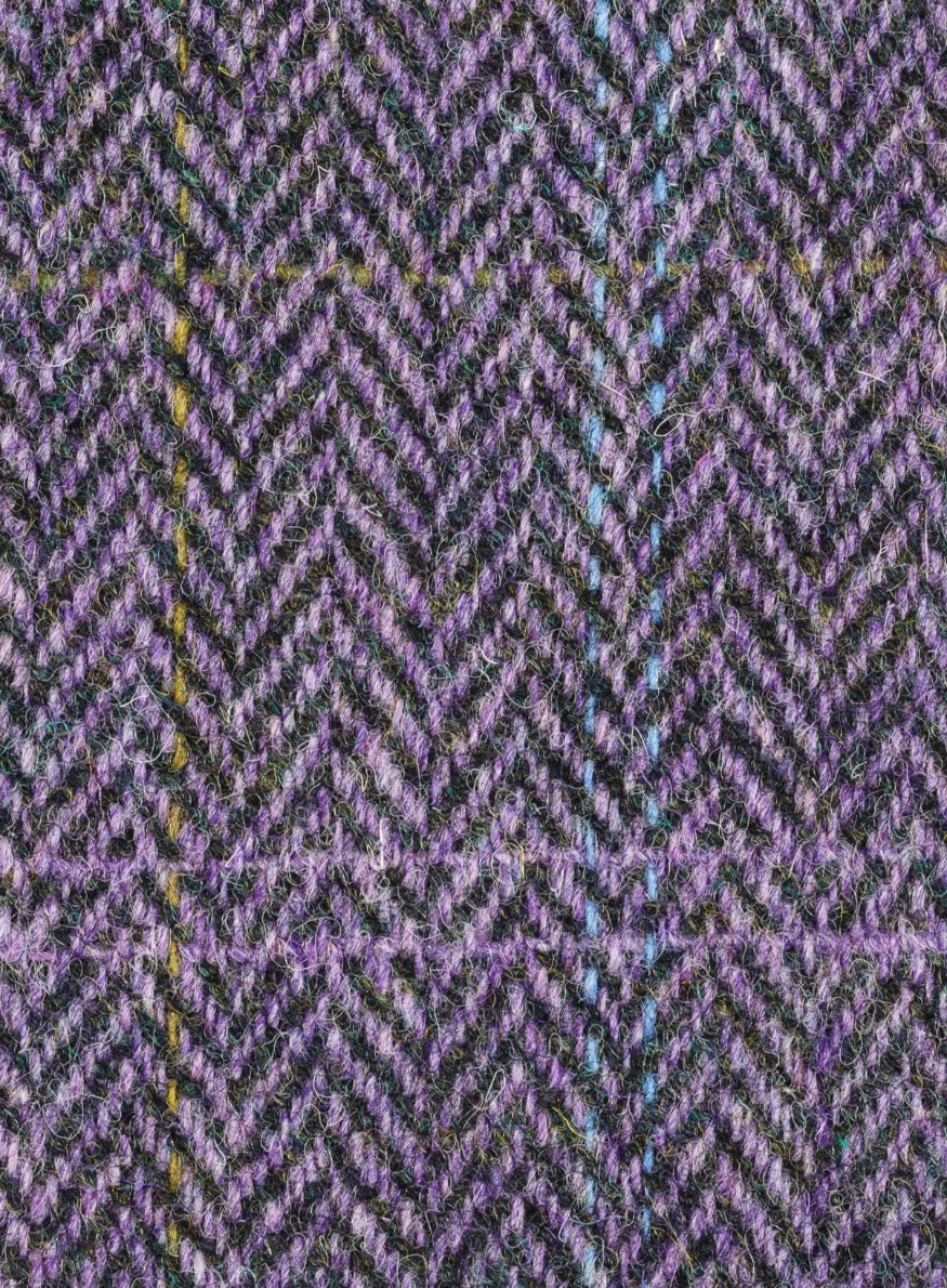 Purple Herringbone Harris Tweed Fabric (FWD HTHS-31) – Harris Tweed ...