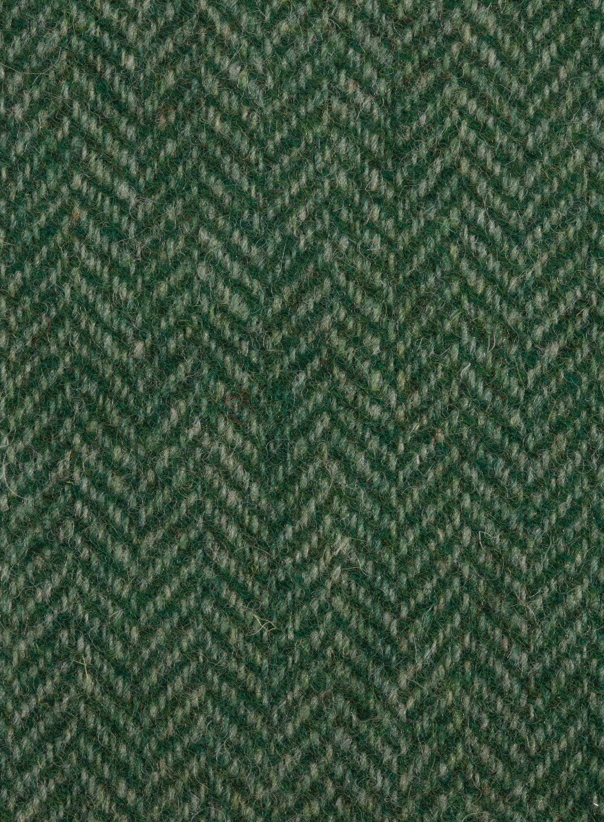 Harris Tweed Green Herringbone Fabric | FWD HTHS-57 – Harris Tweed ...