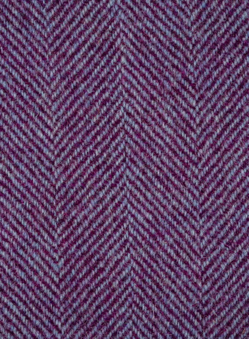 Harris Tweed Purple & Blue Wide Herringbone Fabric | FWD HTHS-68 ...