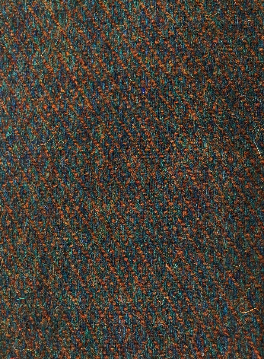 FWD HTHS-76 - Orange & Green Geometric Harris Tweed Fabric – Harris ...