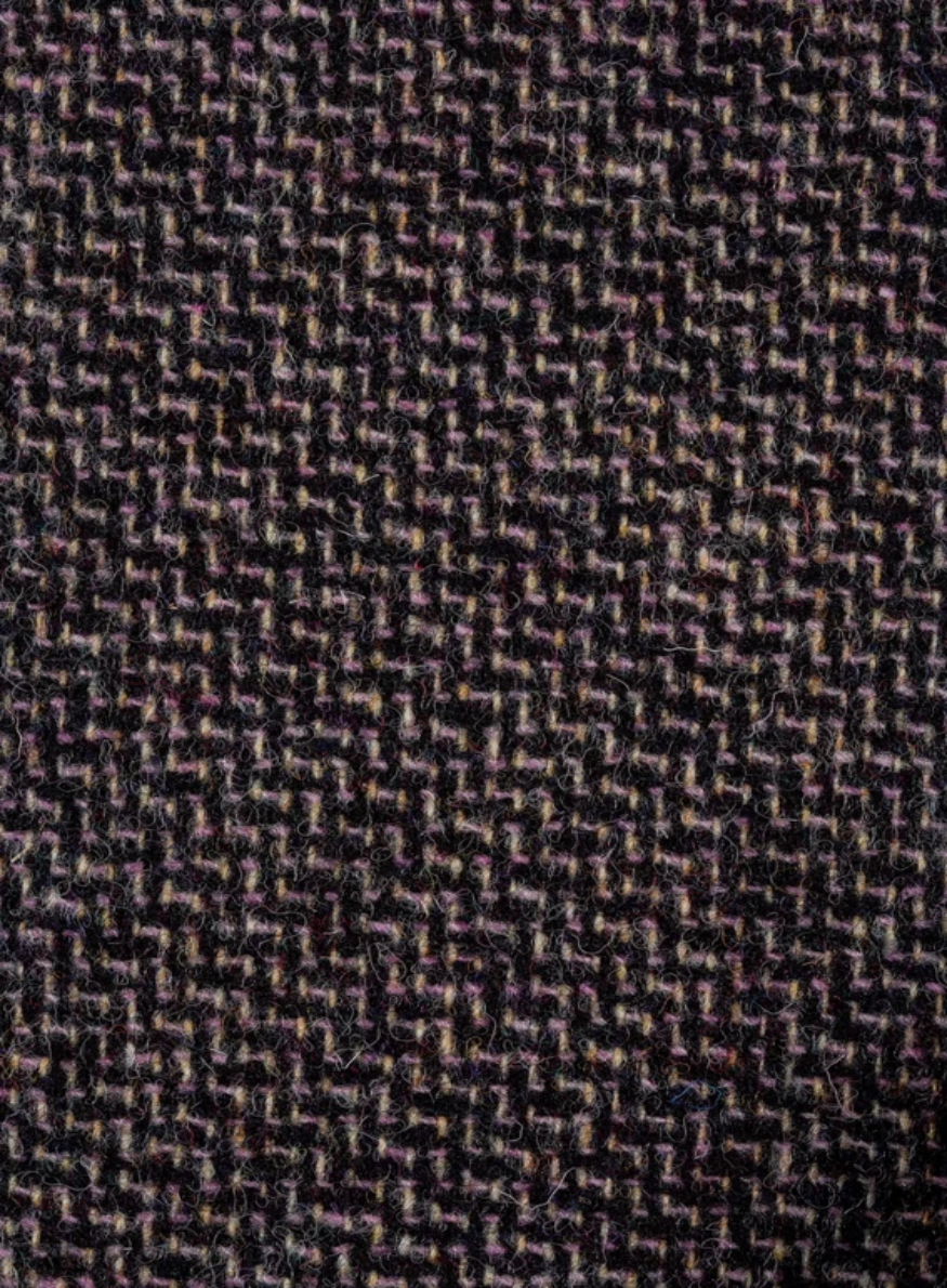 Black & Pink Geometric Harris Tweed Fabric - FWD HTHS17-05 – Harris ...