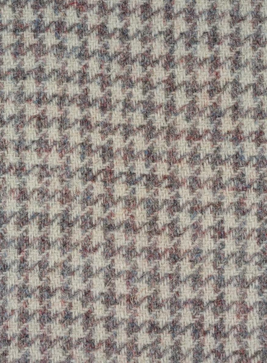Harris Tweed - White & Grey Dogtooth Fabric – Harris Tweed Hebrides Ltd