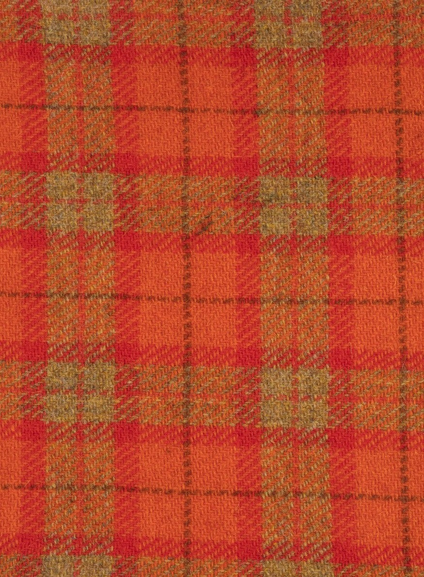 Orange, Yellow & Red Tartan Harris Tweed - FWD JD19-06 – Harris Tweed ...