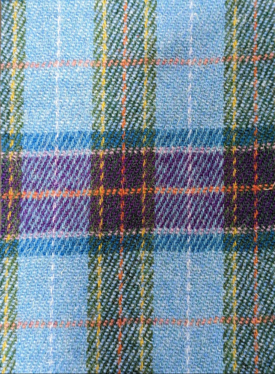 Blue, Purple & Green Tartan Harris Tweed - FWD PV15-001 – Harris Tweed ...