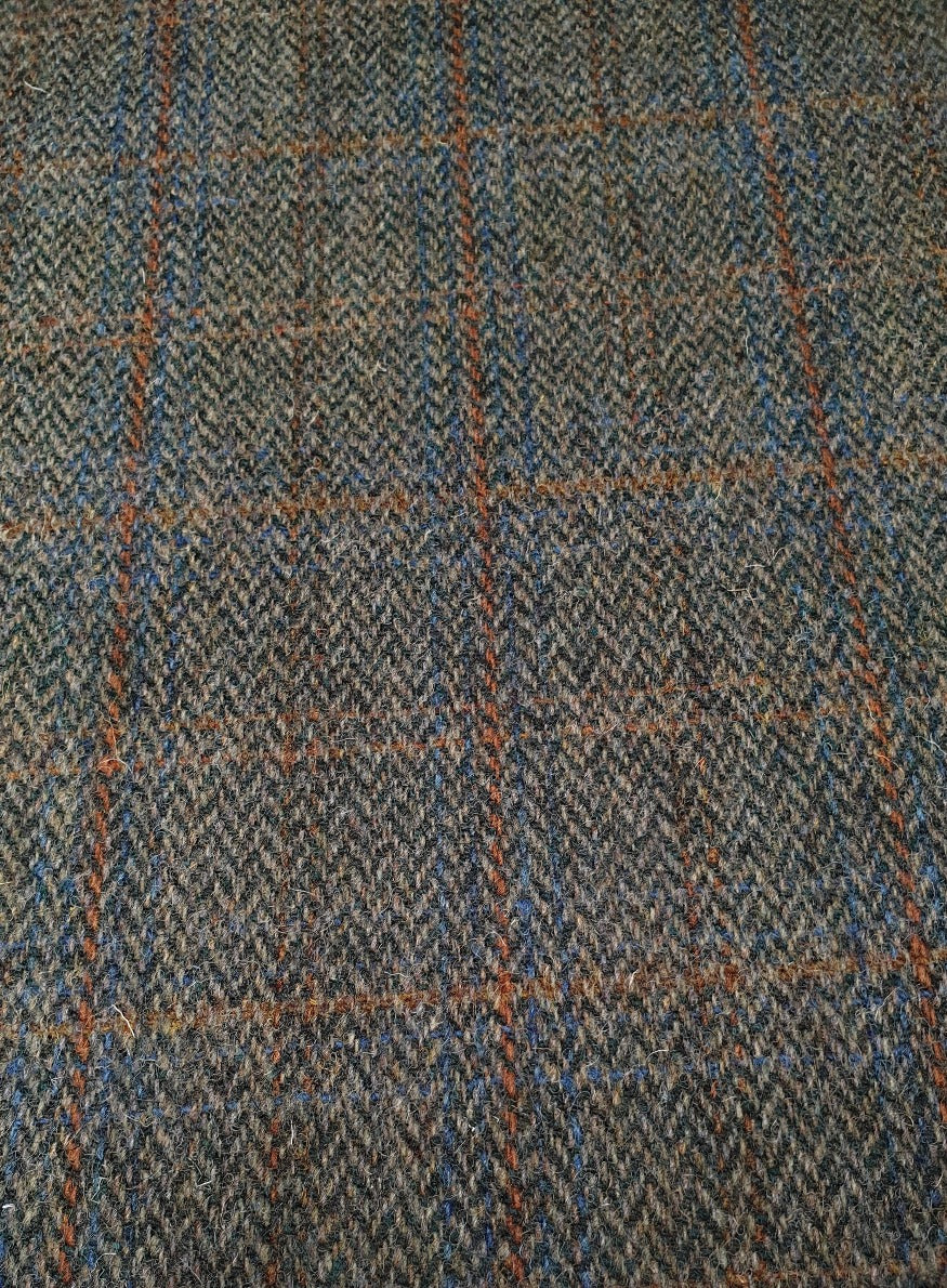 Harris Tweed Green Herringbone Fabric | FWD SSR-001 – Harris Tweed ...