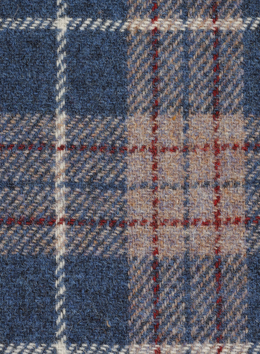 Blue Tartan Harris Tweed Fabric - FWD TRT012 – Harris Tweed Hebrides Ltd