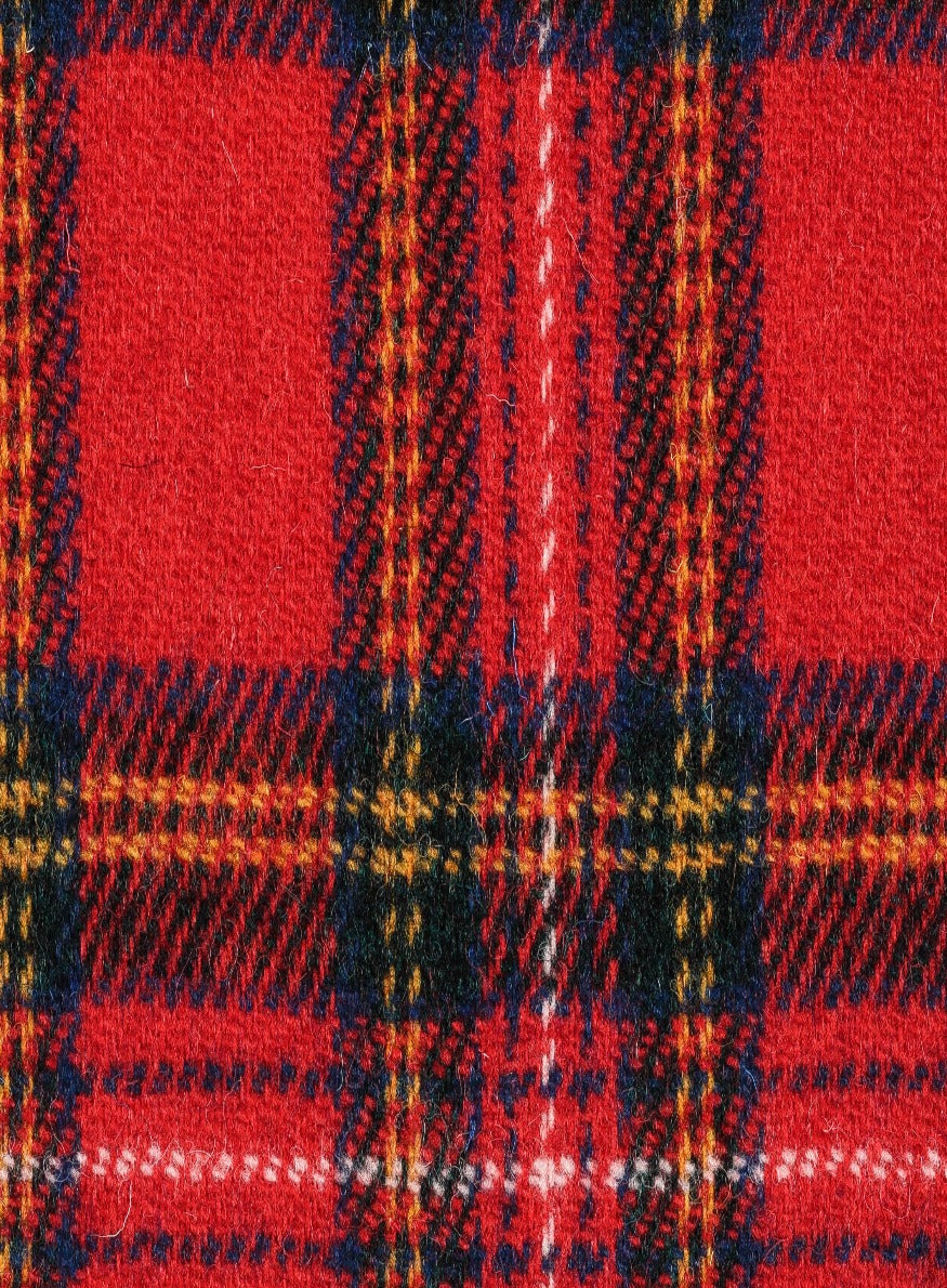 Bright Red Tartan Harris Tweed Fabric - FWD TRT067 – Harris Tweed ...