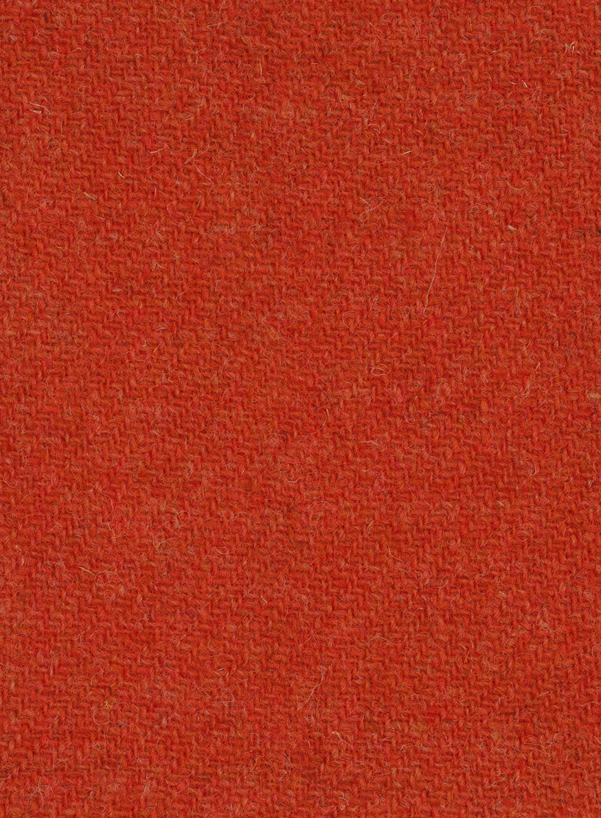 Plain Orange Harris Tweed Fabric - Swatches Available – Harris Tweed ...
