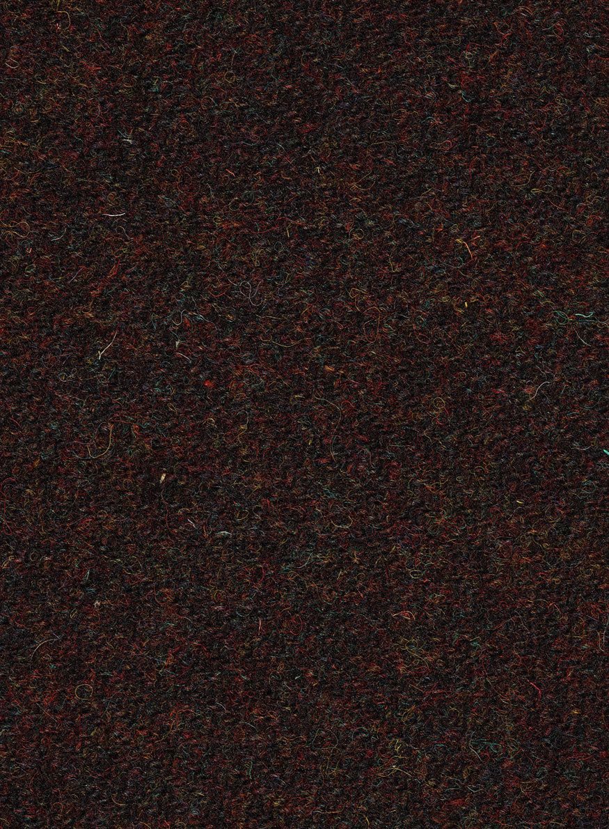 Plain Brown with Underlying Red Harris Tweed Fabric – Harris Tweed ...