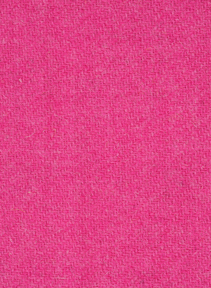 Plain Bright Pink Harris Tweed Fabric - Swatches Available – Harris ...