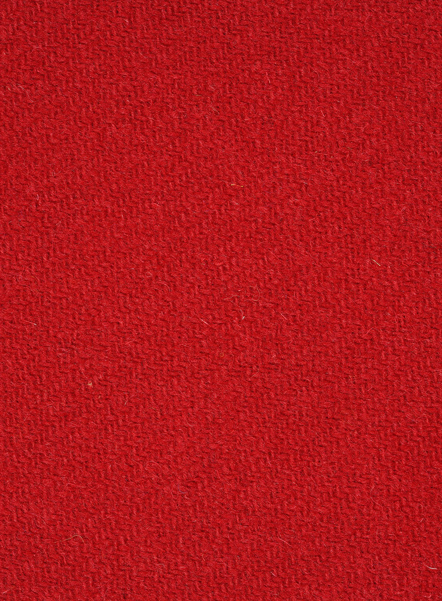 Handwoven Plain Red Harris Tweed Fabric - Swatches Available – Harris ...