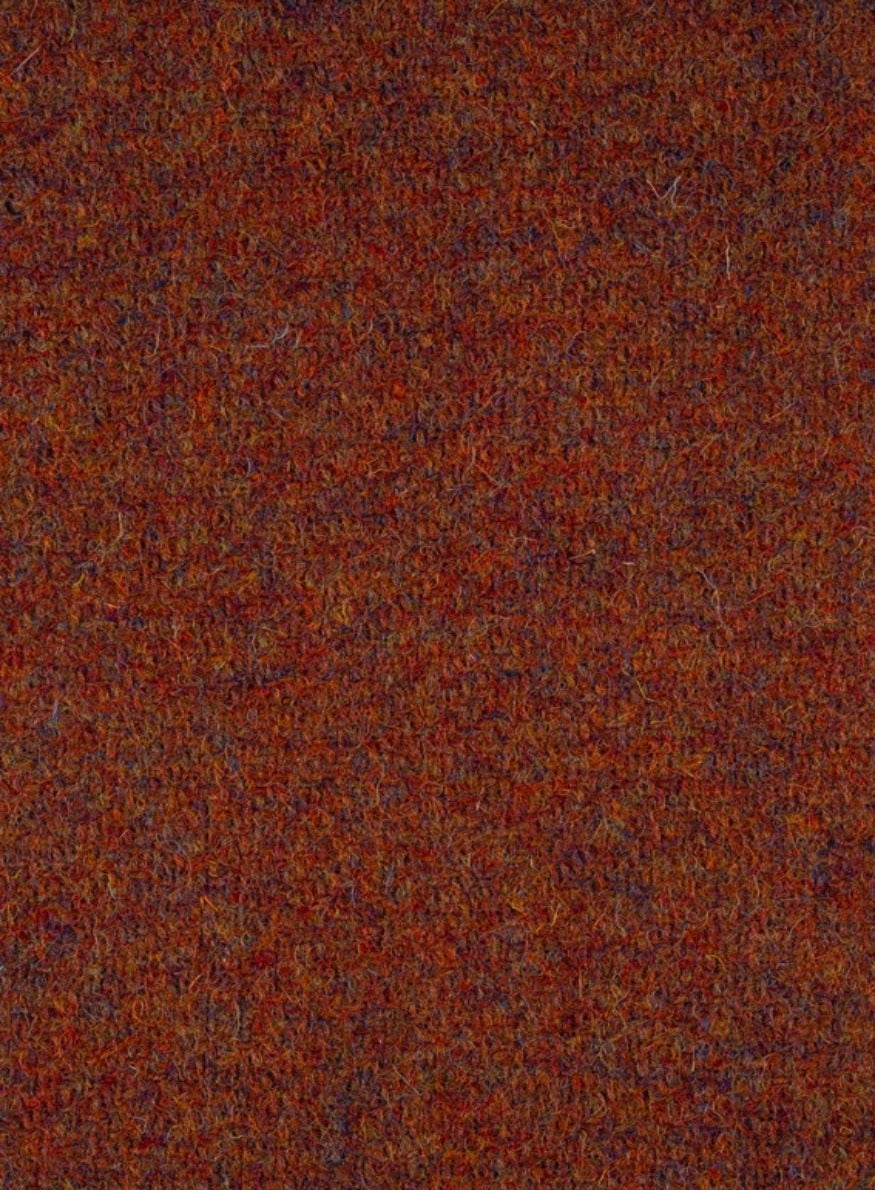 Plain Rust Orange Fabric - Harris Tweed of Hebrides - FWD YC258 ...